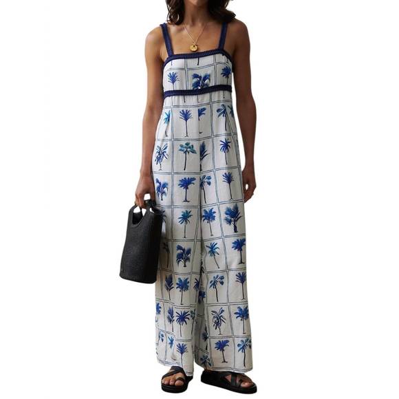 SANCIA | Pants & Jumpsuits | New Sancia Salta Jumpsuit In Palm Print ...